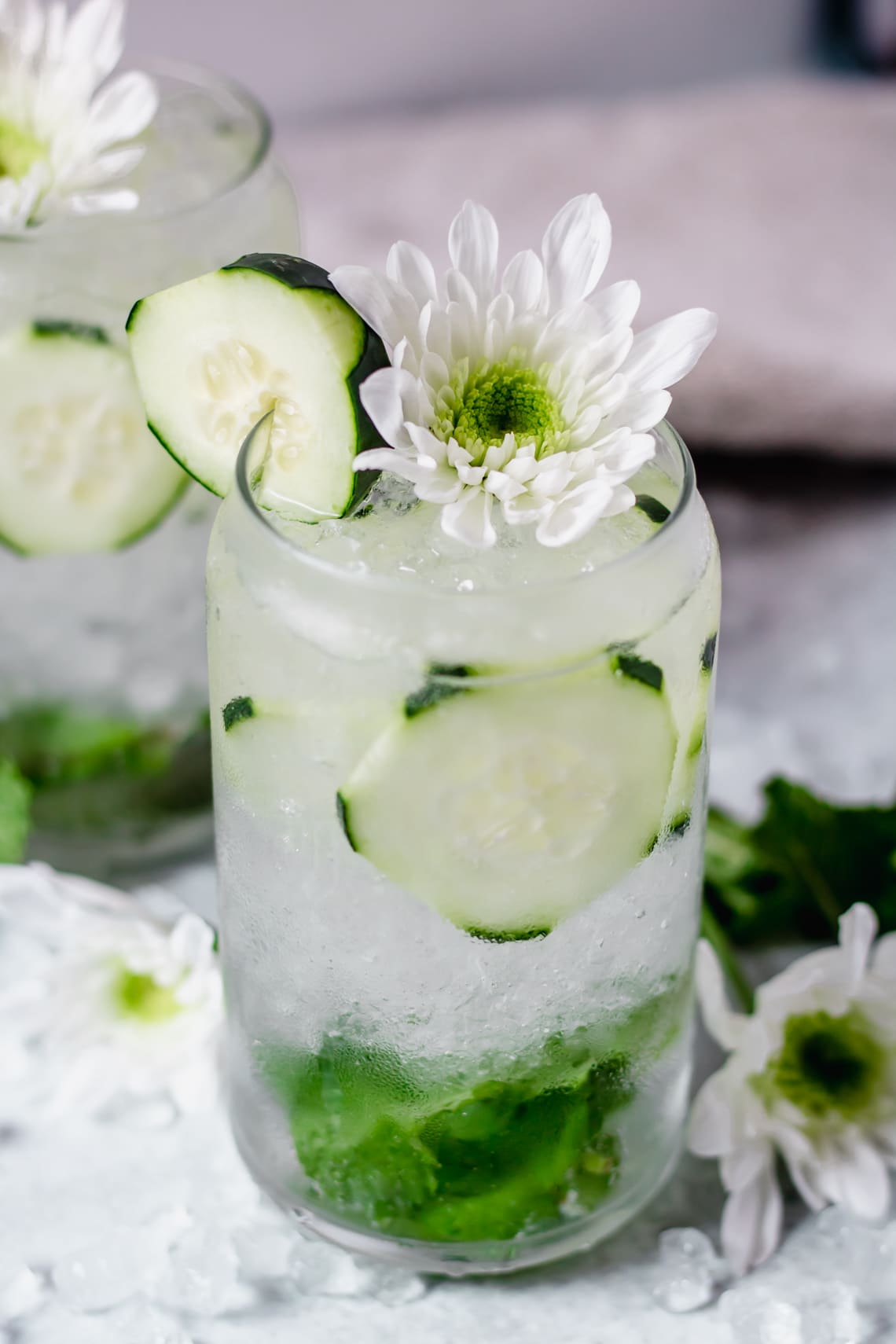 Sparkling Cucumber Cocktail • Wanderlust and Wellness