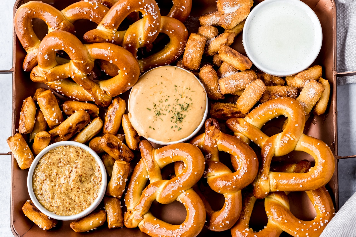 Soft Pretzel Snack Board • Wanderlust and Wellness