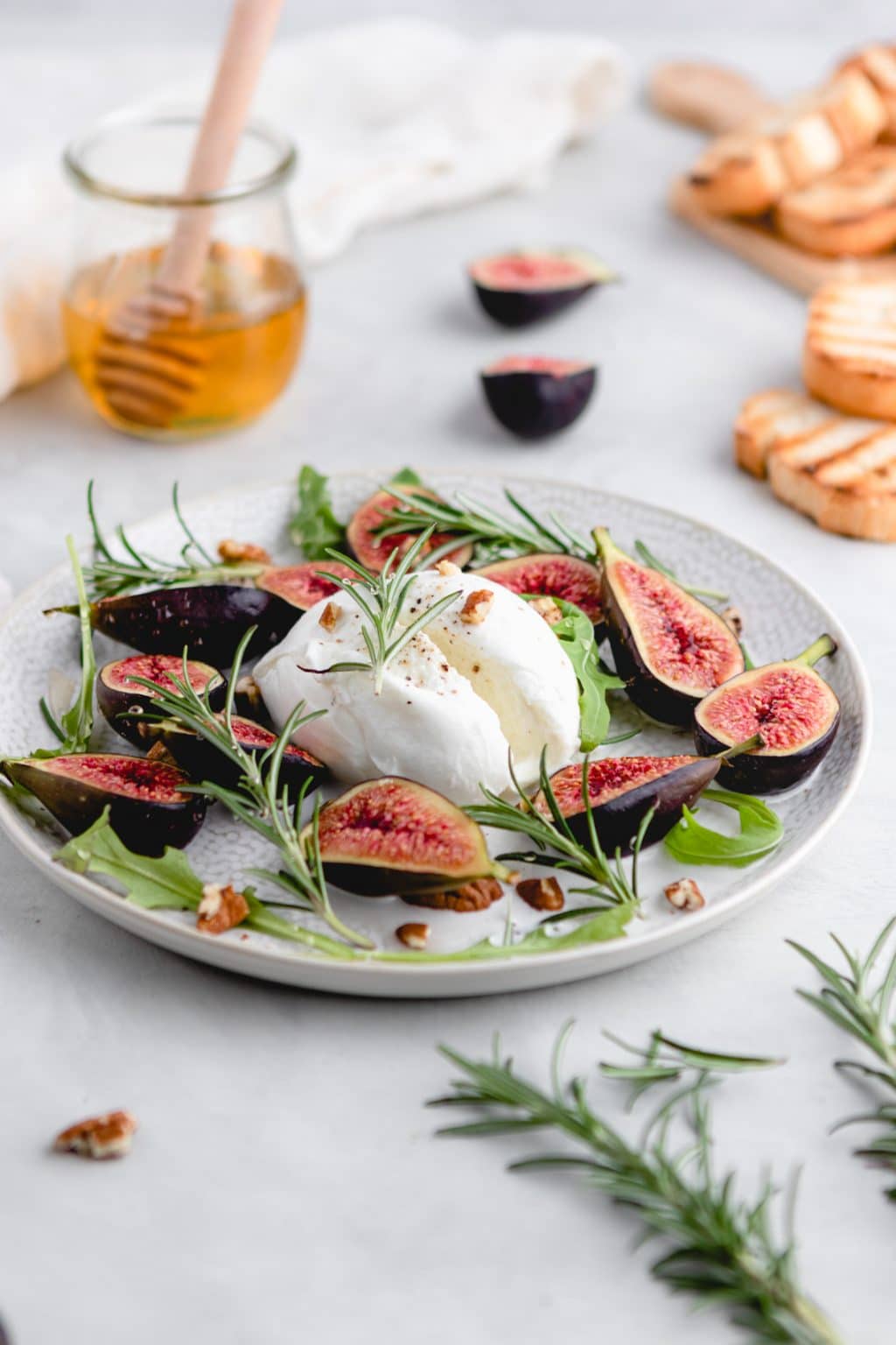 Fig & Burrata Appetizer • Wanderlust and Wellness